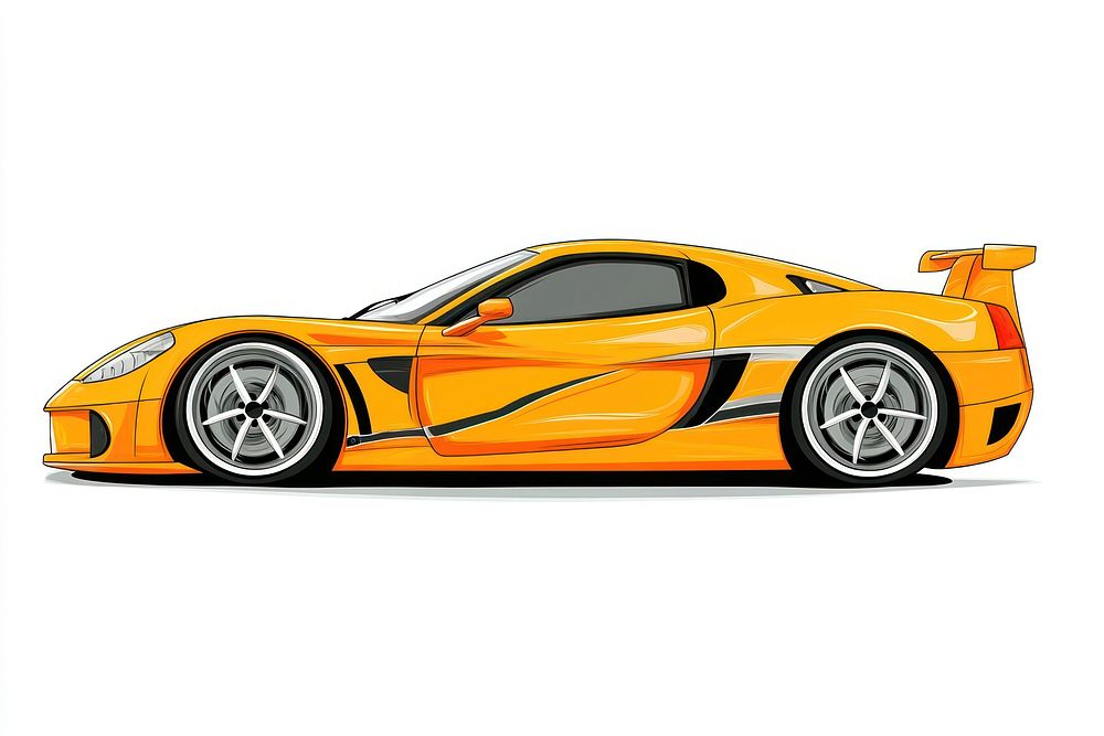 Racing car side view illustration | Free Photo Illustration - rawpixel