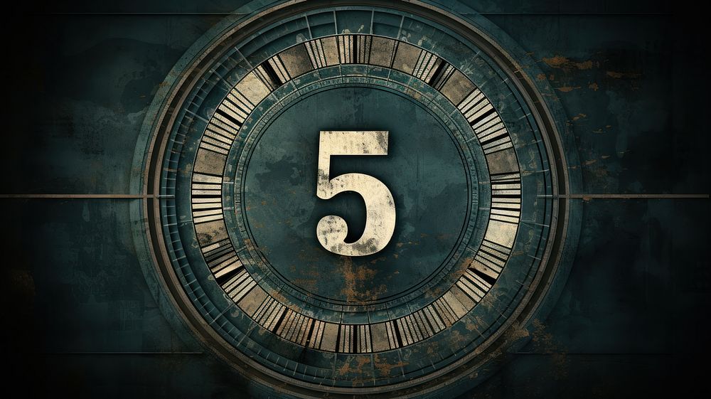 Countdown screen number texture steampunk. | Free Photo Illustration ...