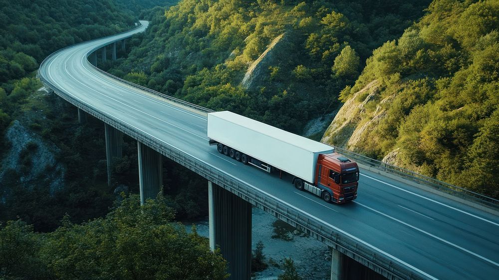 White screen truck transportation vehicle. | Free Photo - rawpixel