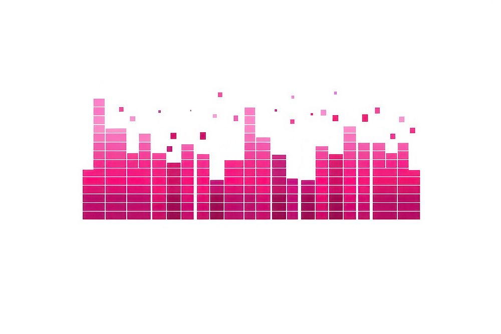 Pink music equalizer bars graphic | Free Photo Illustration - rawpixel