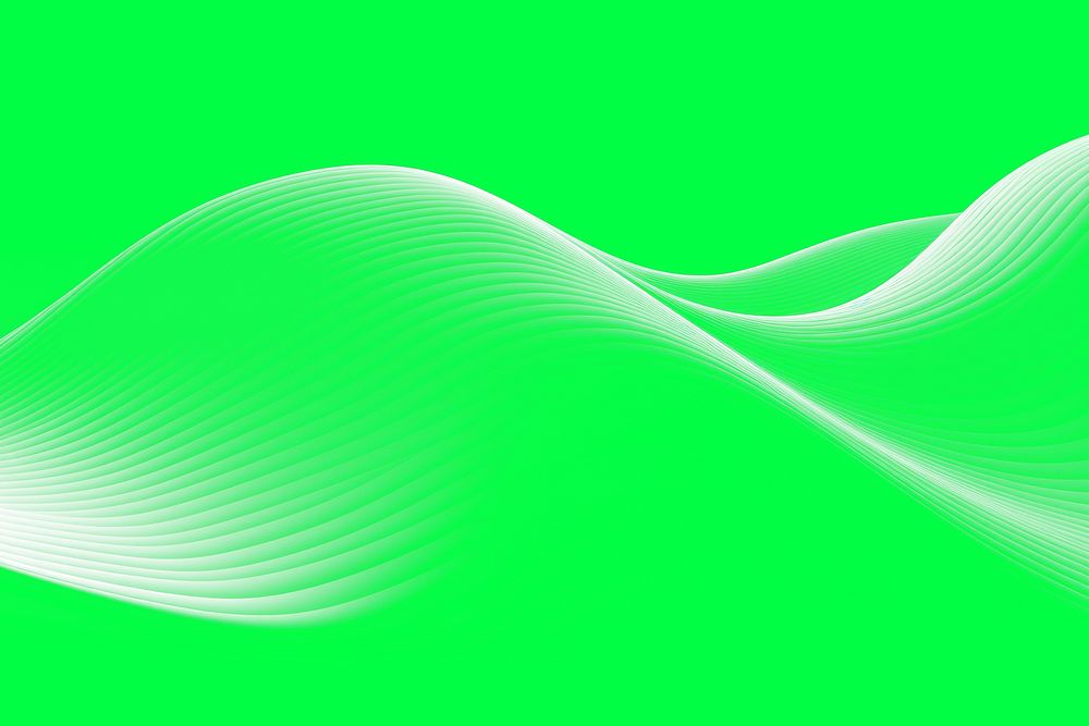 Abstract green wave pattern | Free Photo - rawpixel
