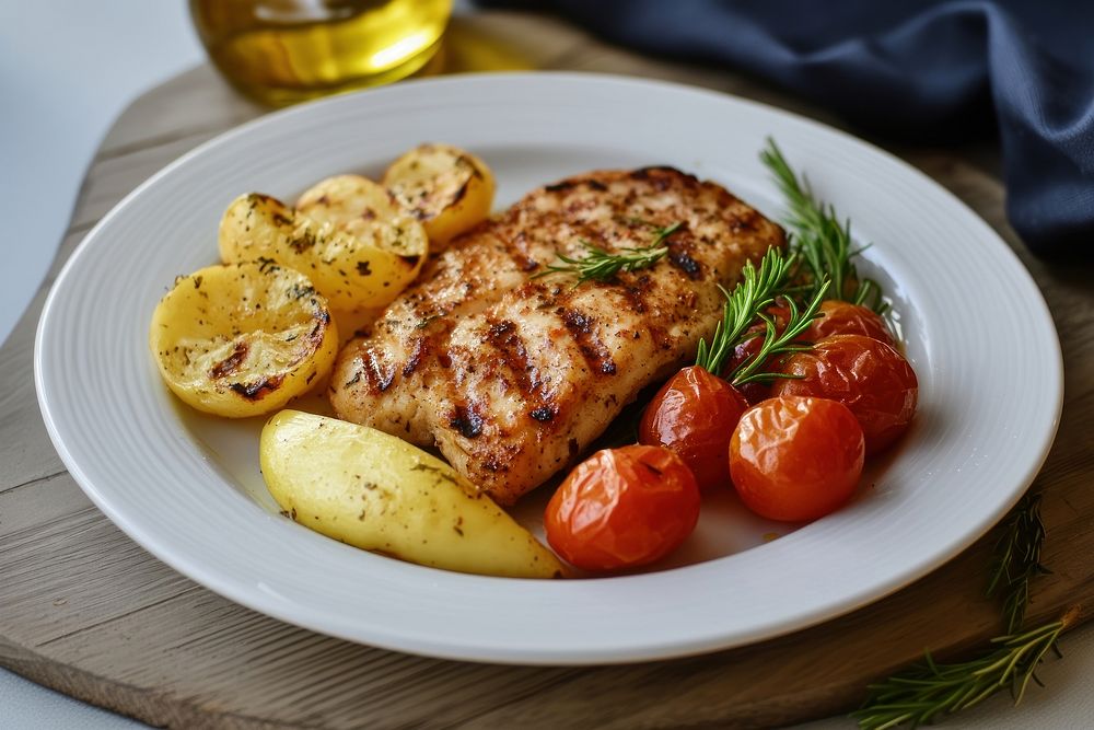 healthy food plate presentation appetizing. | Free Photo - rawpixel