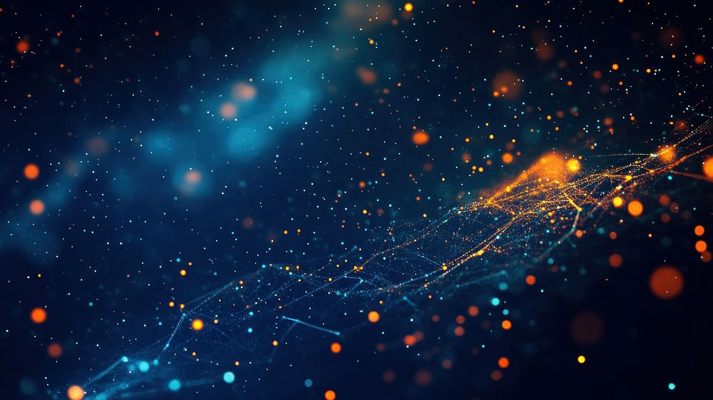 Abstract digital background visualization particles | Free Photo ...