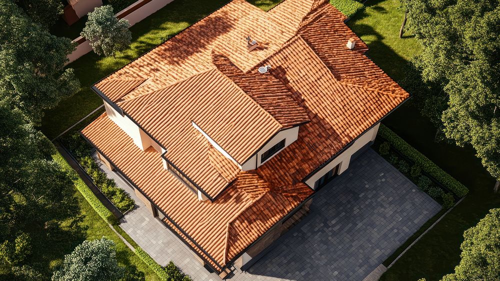 Red shingle roof house architecture | Free Photo - rawpixel