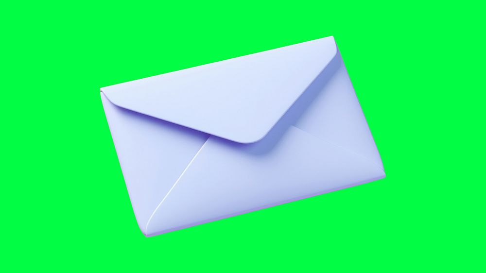Purple envelope green screen background | Free Photo - rawpixel