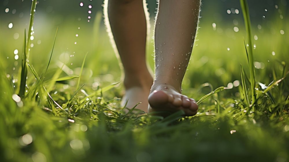 Barefoot walking grass exploration. | Free Photo - rawpixel