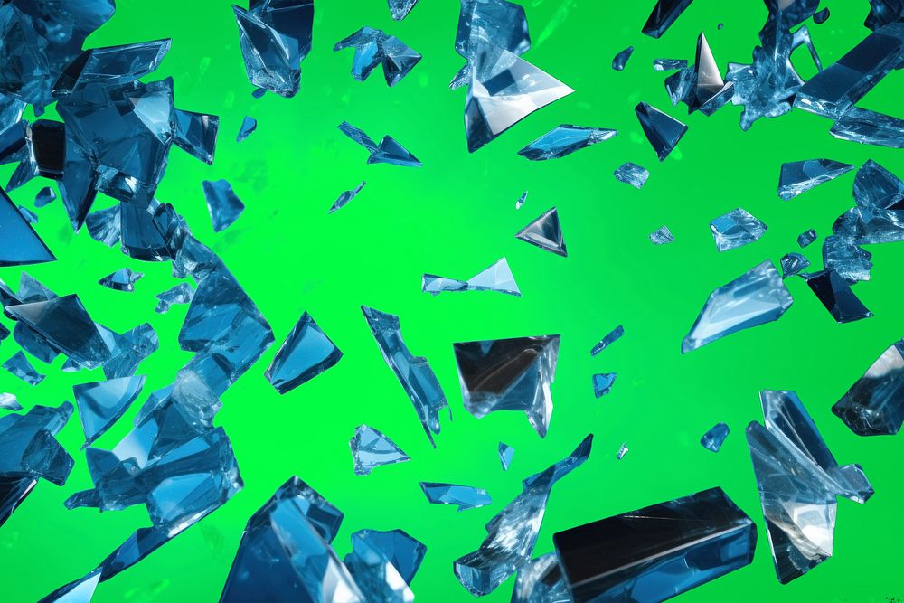 Crystal broken motion green screen | Free Photo - rawpixel