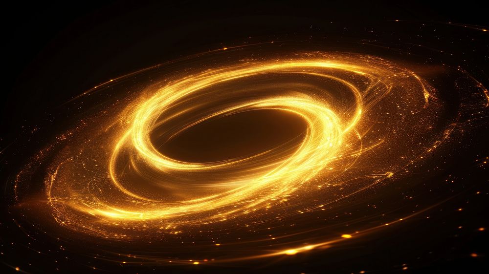 Minimal effect golden particles universe | Free Photo Illustration ...