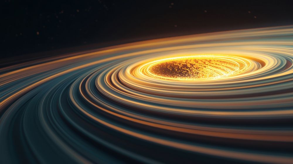 Minimal effect golden particles space | Free Photo Illustration - rawpixel