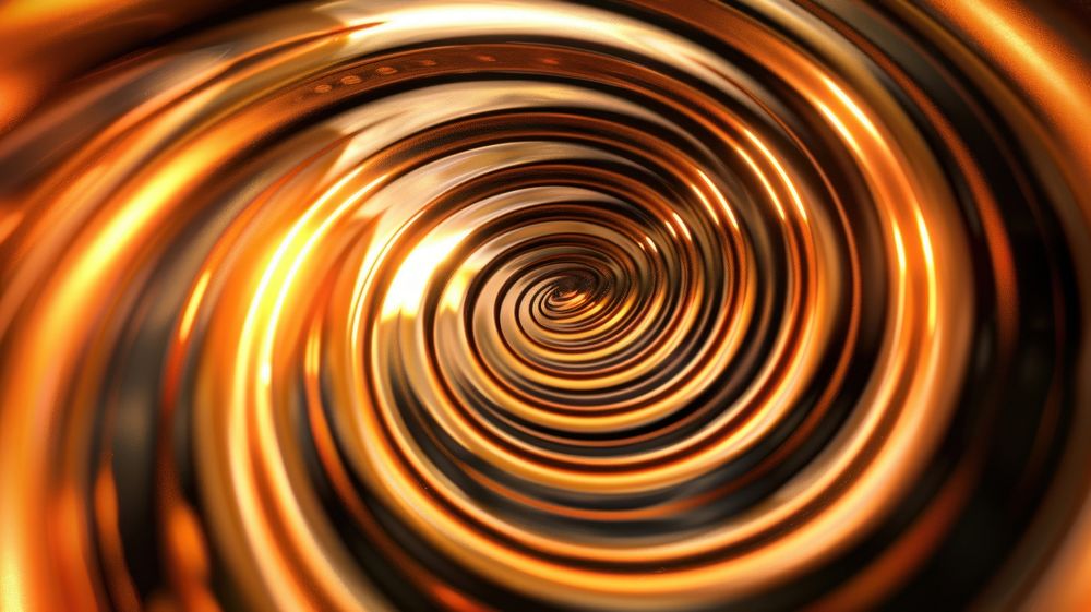 Minimal effect golden particles swirling | Free Photo Illustration ...