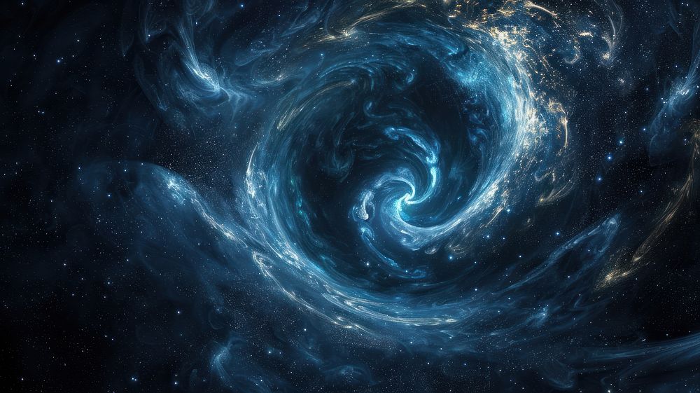 Minimal effect golden particles universe | Free Photo Illustration ...