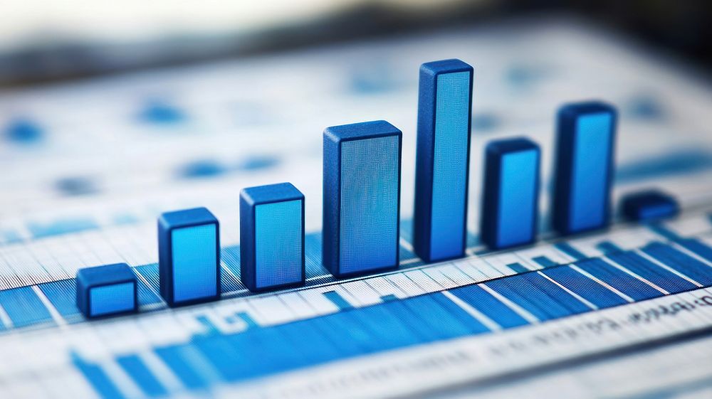 Bar graph rising chart financial | Free Photo Illustration - rawpixel