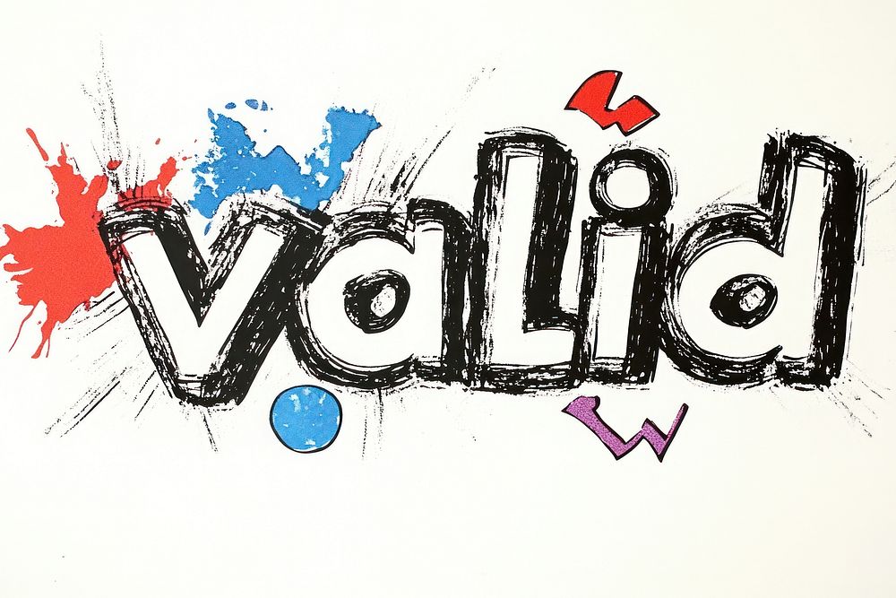 Valid style text art. | Free Photo Illustration - rawpixel