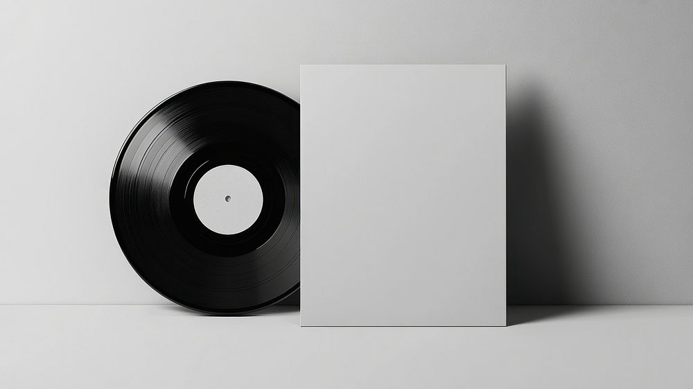 White blank vinyl record design | Free Photo - rawpixel
