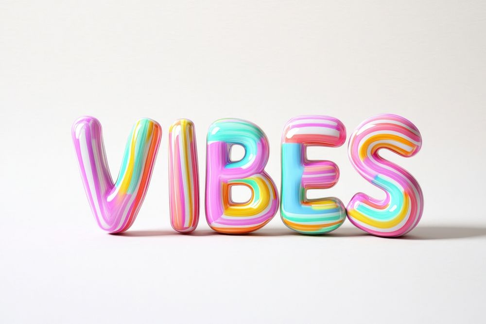 Vibes letters text confectionery. | Free Photo Illustration - rawpixel