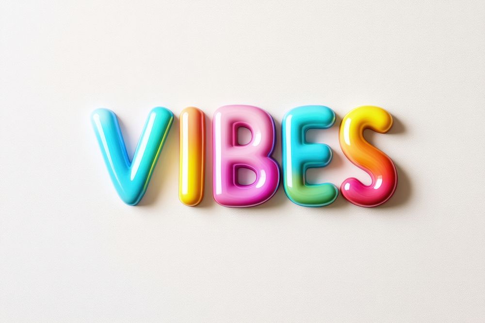 Vibes letters text illustration. | Free Photo Illustration - rawpixel