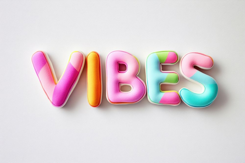 Vibes letters text illustration. | Free Photo Illustration - rawpixel