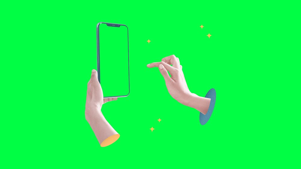 Floating hands with smartphone | Free Photo - rawpixel