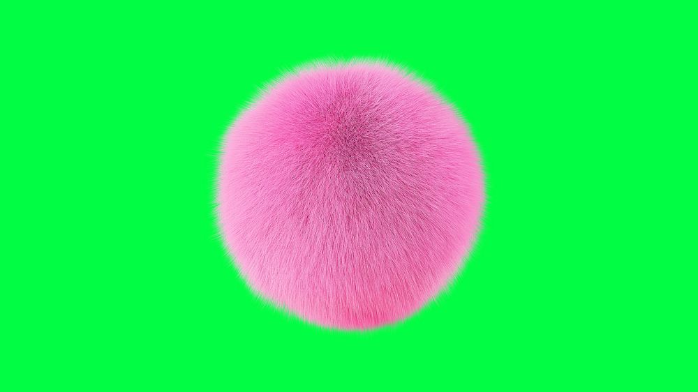 Pink fluffy ball, 3D rendering | Free Photo Illustration - rawpixel