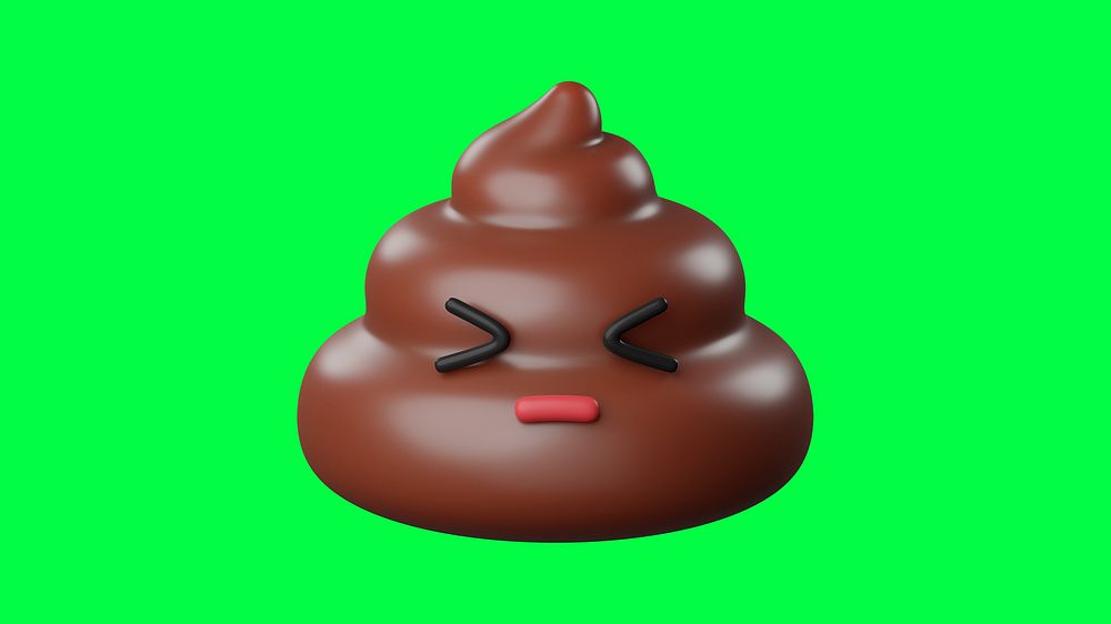 Funny poop emoji design green | Premium Photo - rawpixel