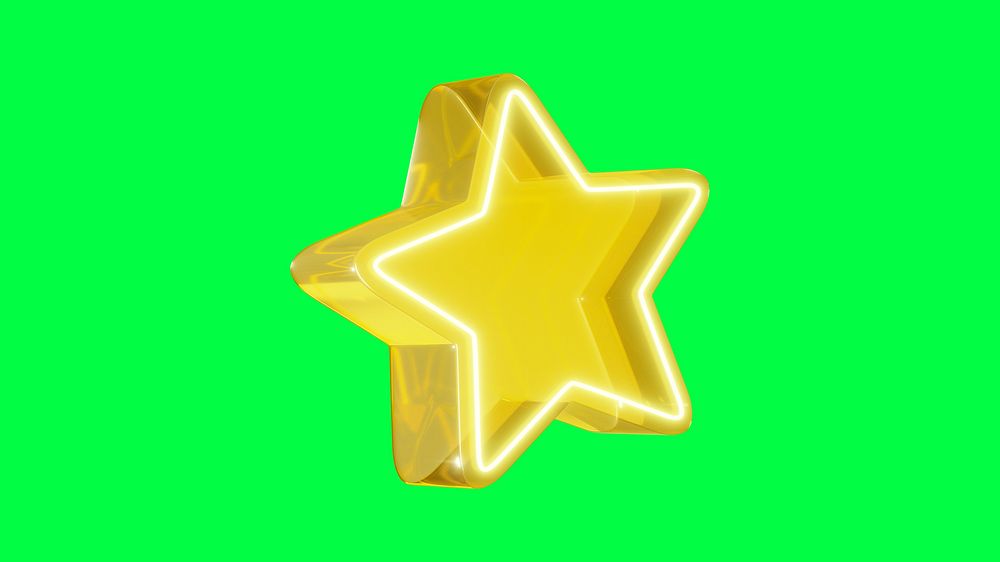 Glowing star green screen background | Premium Photo - rawpixel