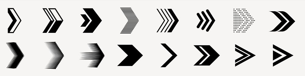 Collection black arrow designs various | Premium Vector - rawpixel
