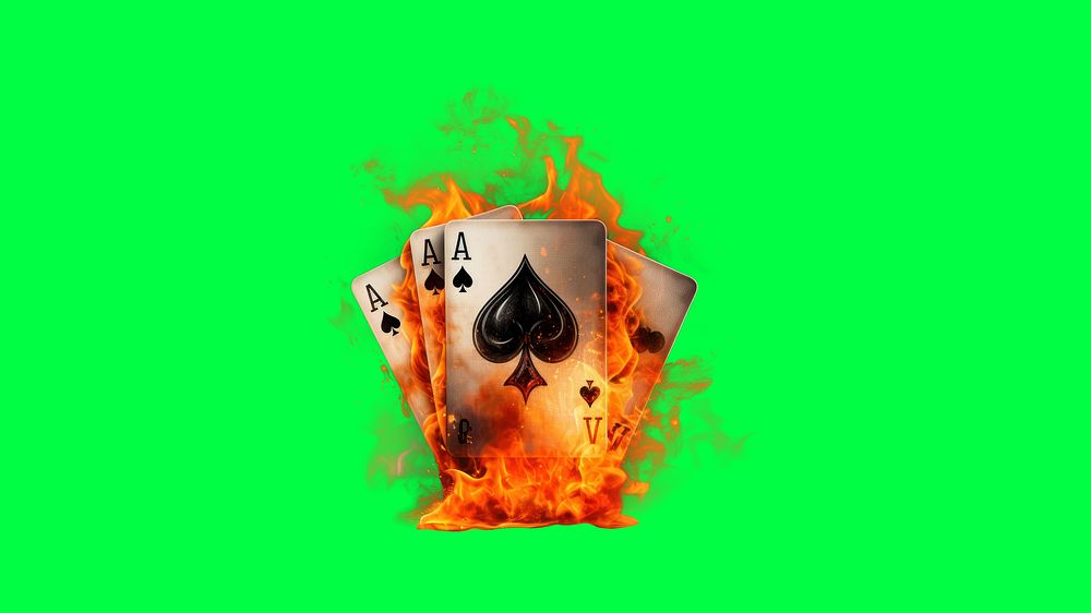 Fiery poker cards spades ace, | Free Photo - rawpixel