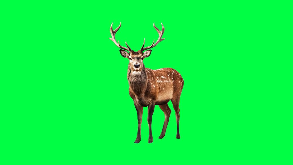 Majestic deer, element green screen | Free Photo - rawpixel