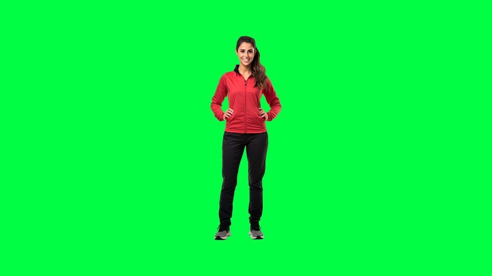 Woman standing, element green screen | Free Photo - rawpixel