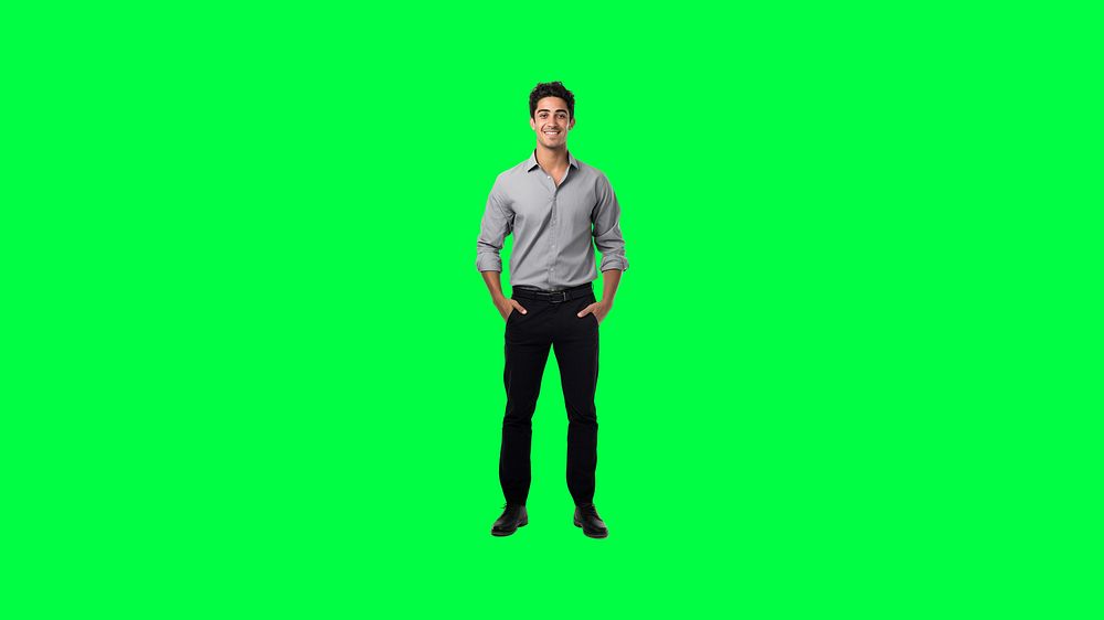 Man standing, element green screen | Free Photo - rawpixel