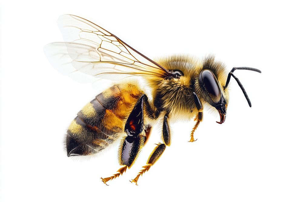 Bee flying float honeybee insect | Free Photo - rawpixel