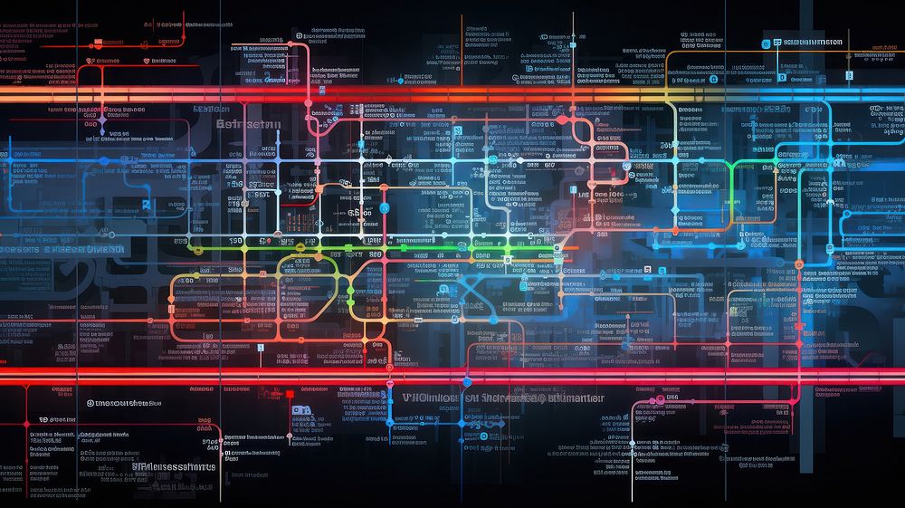 Digital metro map data visualization | Free Photo Illustration - rawpixel