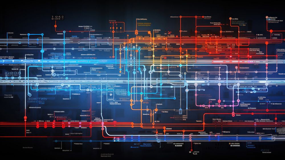 Digital metro map diagram data | Free Photo Illustration - rawpixel