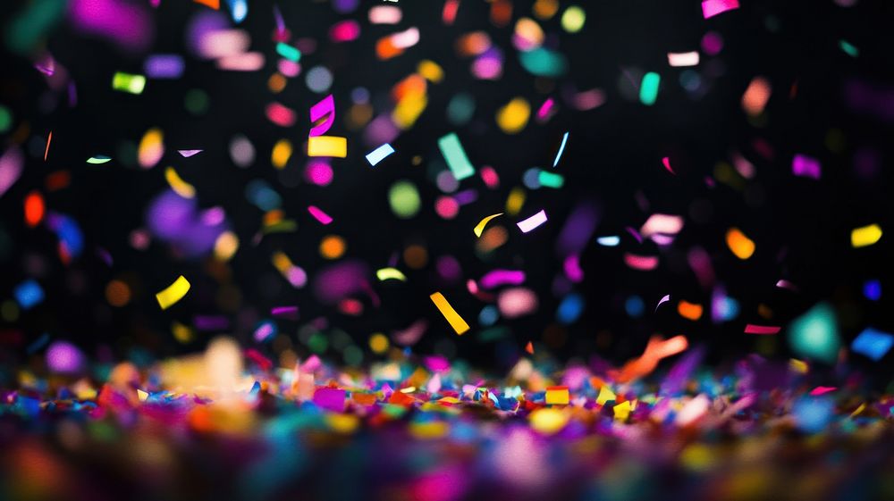 Colorful confetti celebration background atmosphere. | Free Photo ...