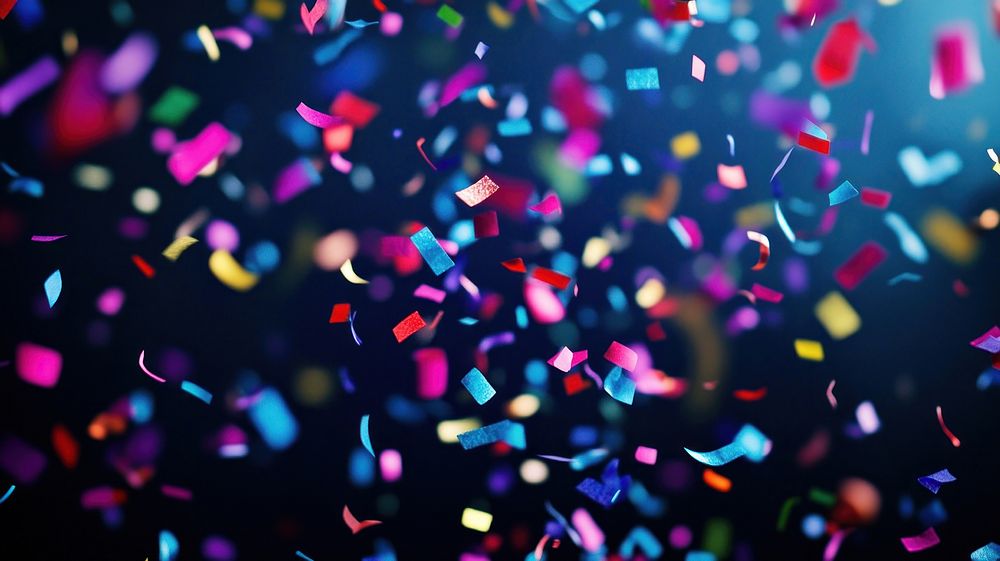 Colorful confetti celebration background atmosphere. | Free Photo ...