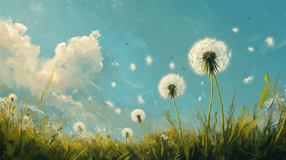 Dandelions dandelion nature field. | Free Photo - rawpixel