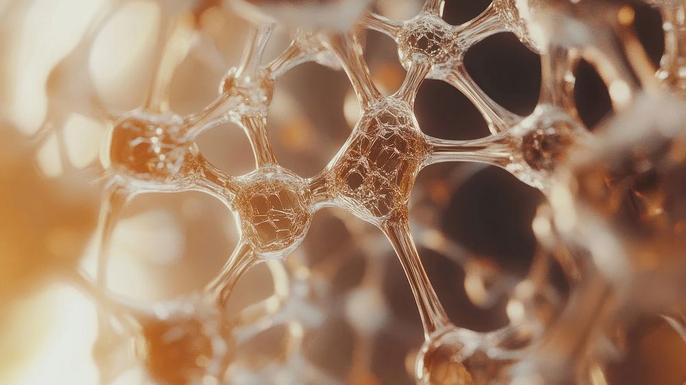 Interconnected molecular structures scientific complex | Free Photo ...