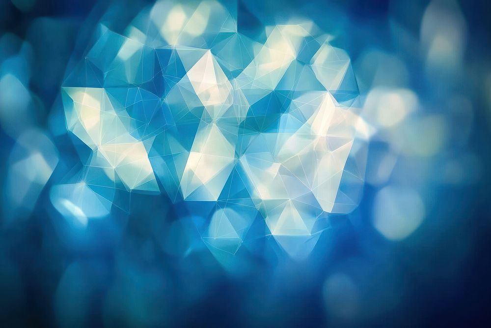 Blue background geometric shapes light. | Free Photo Illustration ...