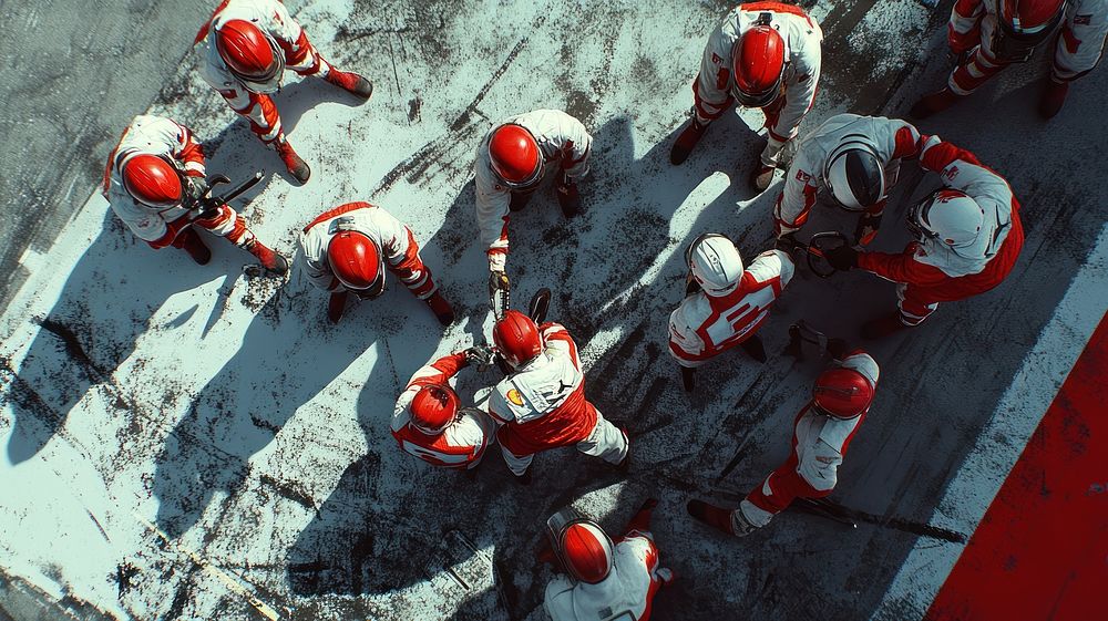 Pit crew members uniform helmet | Free Photo - rawpixel