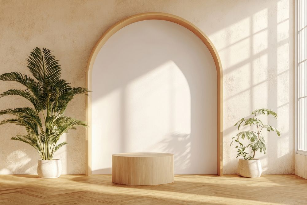 Showcase backdrop plants space arch. | Free Photo - rawpixel