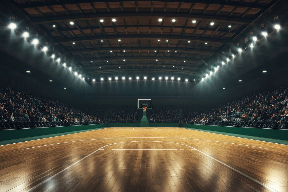 realistic basketball court sports stands | Free Photo - rawpixel