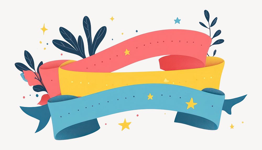 Ribbon Banner graphics pattern banner | Free Vector - rawpixel
