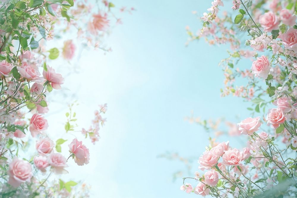 Spring rose background roses blossoms | Free Photo - rawpixel