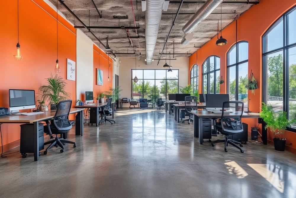 Open office space plants professional | Free Photo - rawpixel