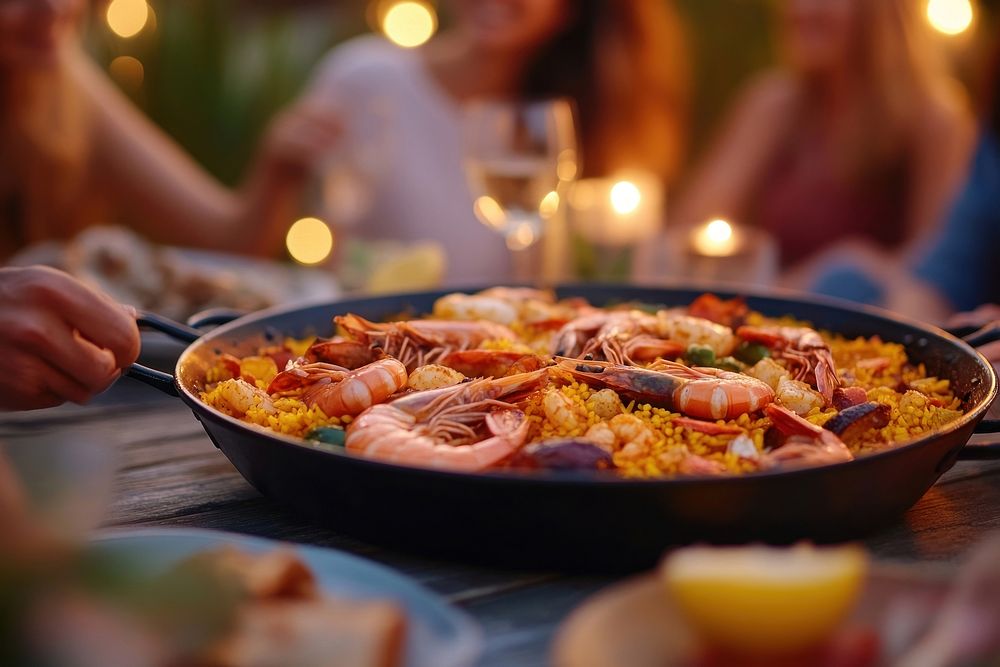 Paella food delicious gathering | Free Photo - rawpixel