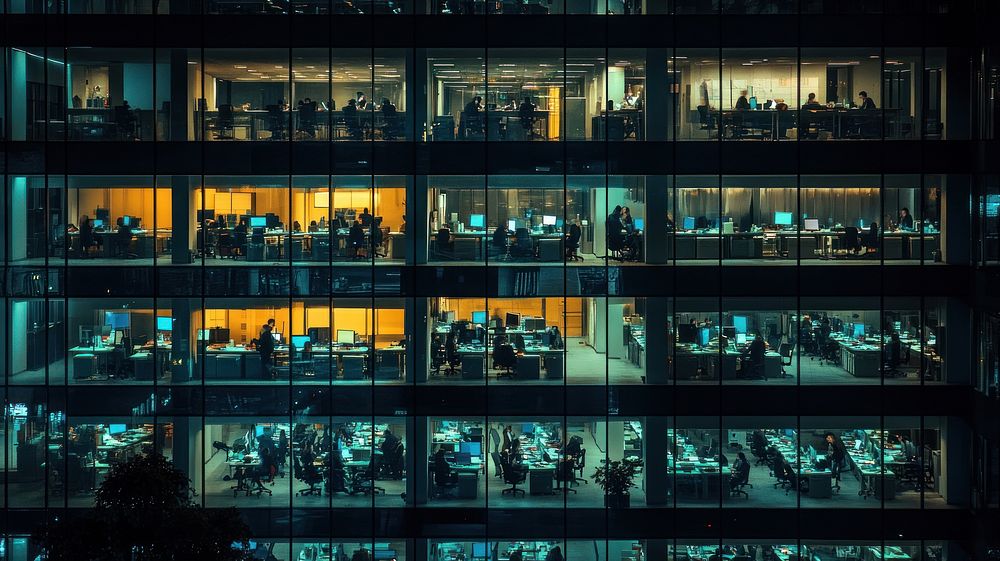Office building lighting architecture person. | Free Photo - rawpixel