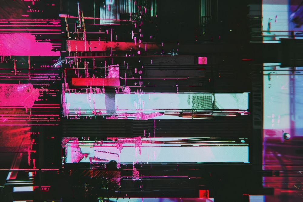 Glitch VHS textures distortion glitch | Free Photo Illustration - rawpixel