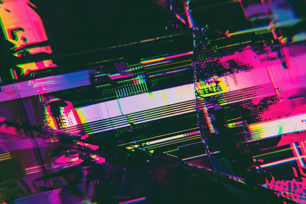 Glitch VHS textures glitch effect | Free Photo Illustration - rawpixel