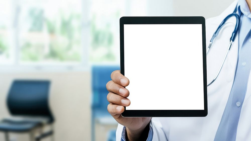 Doctor showing tablet doctor screen | Free Photo - rawpixel