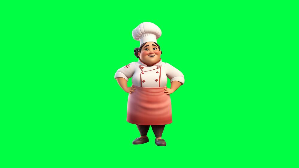 Animated chef character smiling, element | Free Photo - rawpixel